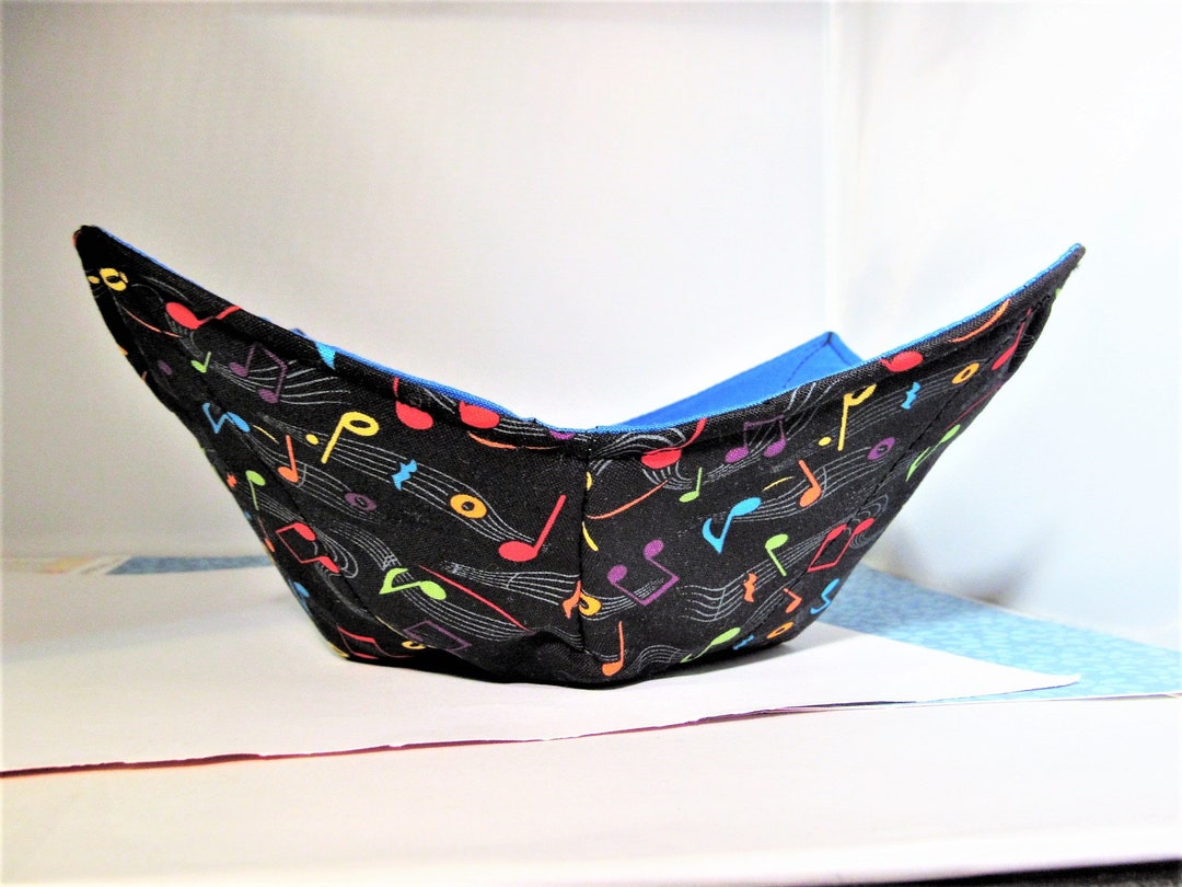 Multi Colored Musical Notes Reversible Microwavable Bowl Cozy - Etsy