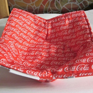 Coca-cola Reversible Microwavable Bowl Cozy | Etsy