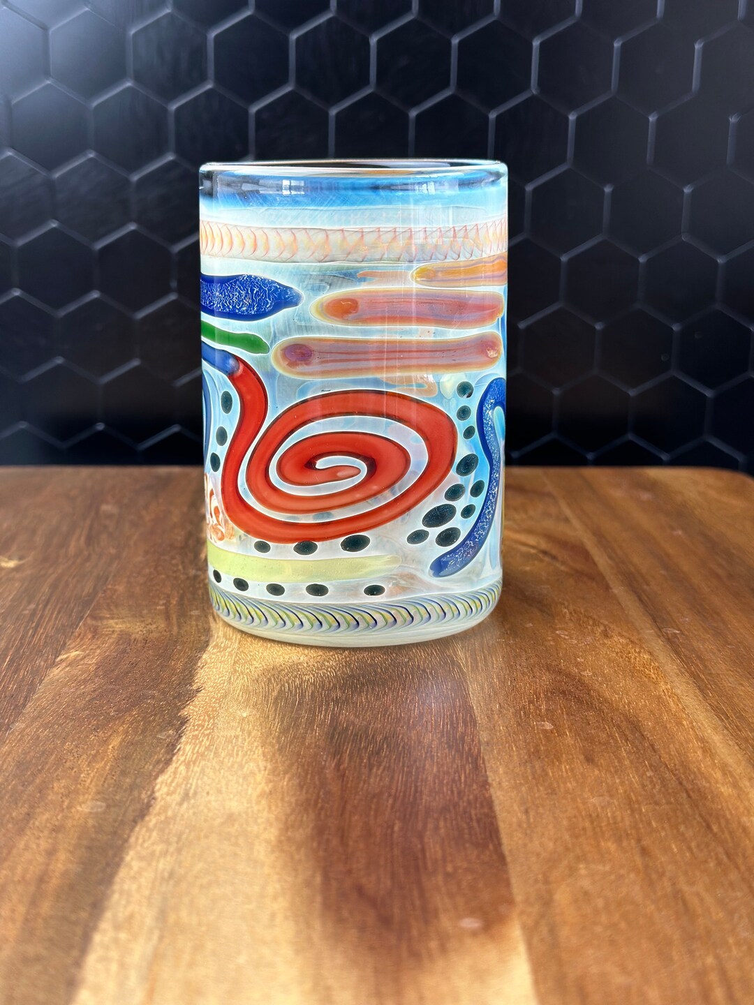 Custom Handmade Drinking Glass Tumbler Cocktail Rocks Glass Artistic ...