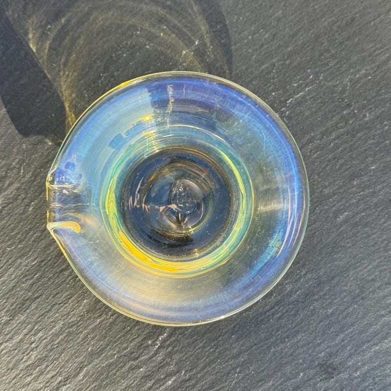 Hand Blown Glass Ashtrays - Etsy