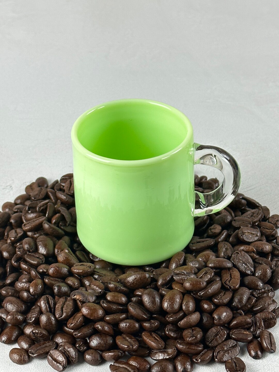 Glass Espresso Cup Handcrafted Heat Resistant Borosilicate Glass Slime ...