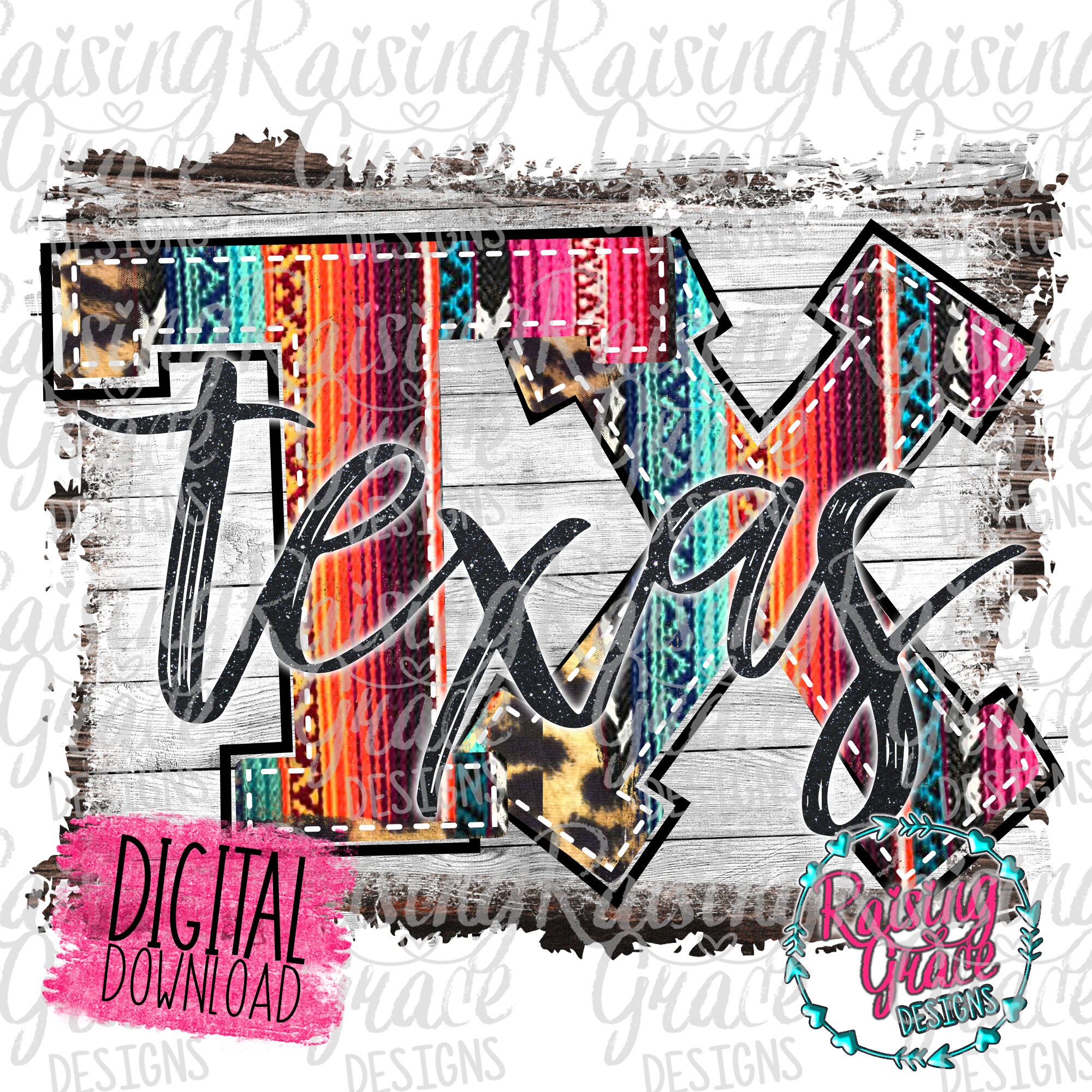 TX Texas Serape Sublimation Design Digital Download PNG - Etsy