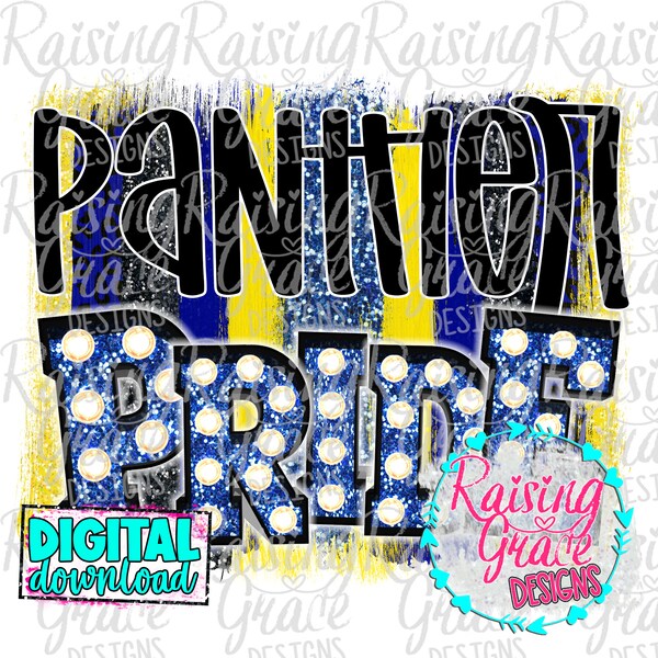 Navy Blue and Yellow - Etsy