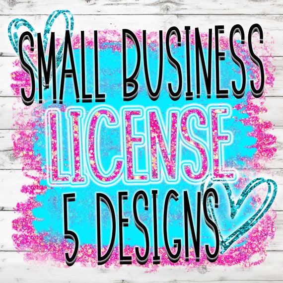Small Business License 5 Designs - Etsy