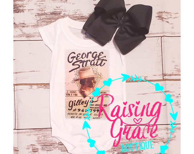 George Strait at Gilley's Sublimated on an Infant Bodysuit - Etsy