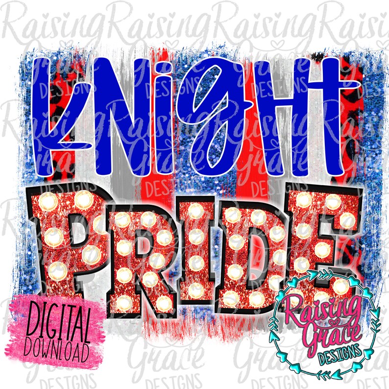 Knight Pride Sublimation Design Digital Download PNG - Etsy