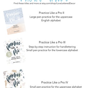 Practice Like a Pro I, Large-pen Lowercase Practice, Hand Lettering ...