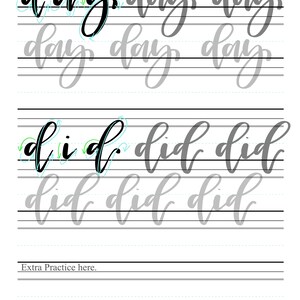 Find Your Lettering Style, Top 100 Words in the English Language ...