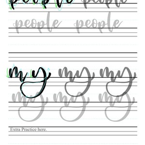 Find Your Lettering Style, Top 100 Words in the English Language ...