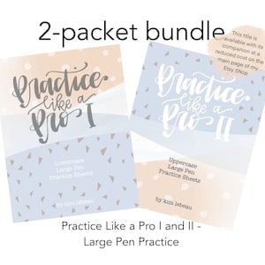 Practice Like a Pro I, Large-pen Lowercase Practice, Hand Lettering ...