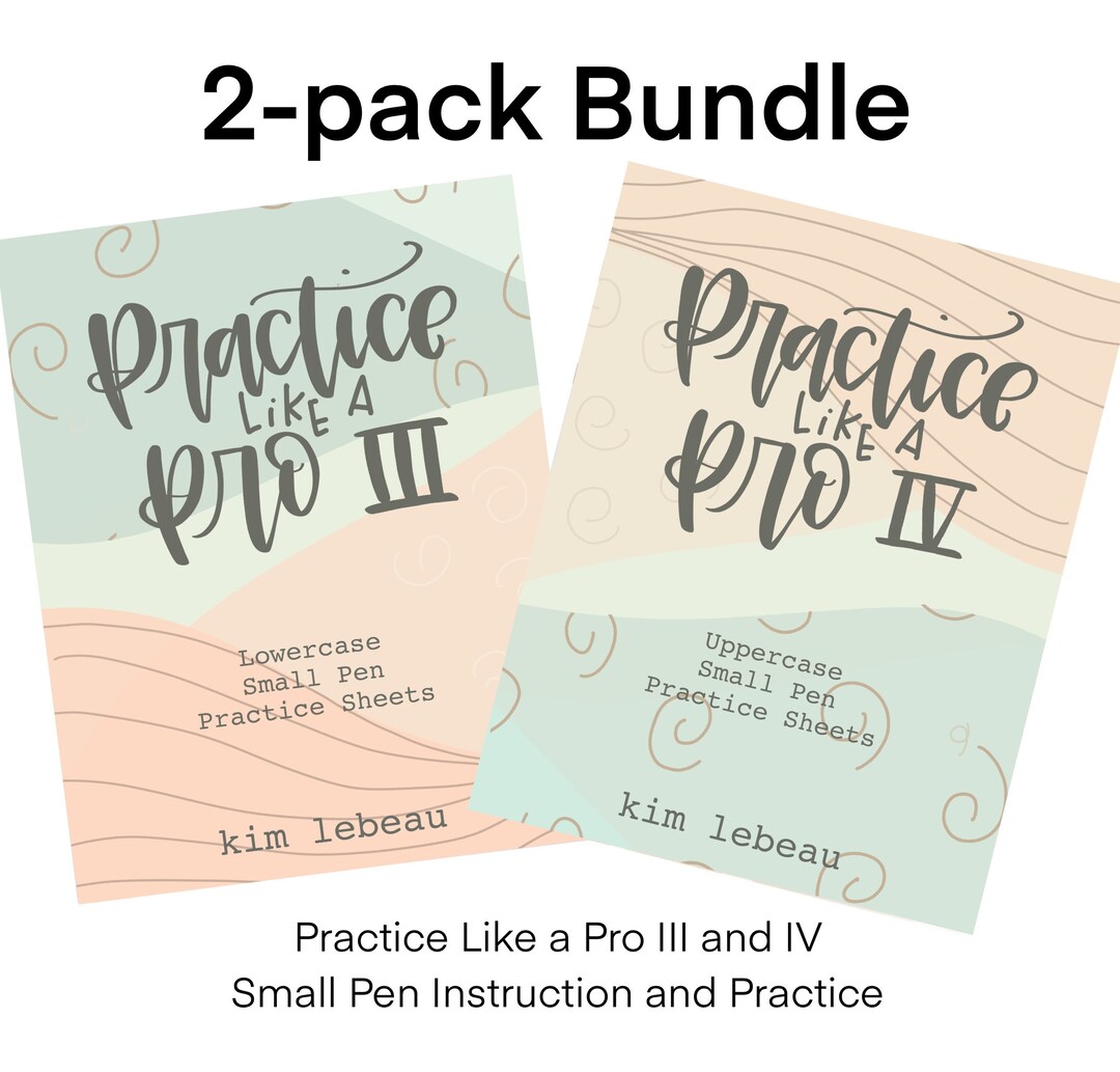 Two-pack Bundle, Practice Like a Pro III and IV, Small-pen Hand ...