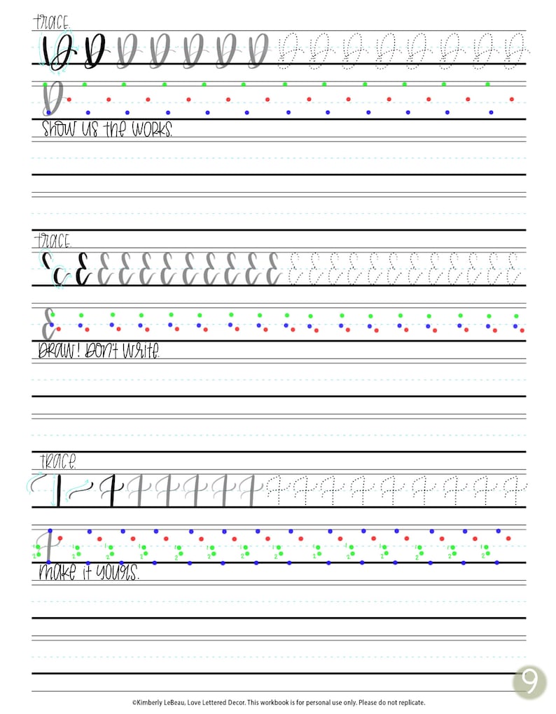 Practice Like a Pro IV Small-pen Uppercase Practice Hand - Etsy