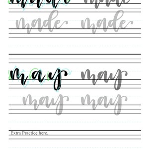 Find Your Lettering Style, Top 100 Words in the English Language ...