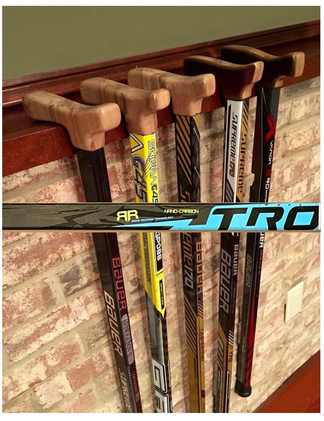 Hockey Stick Cane: TRON Stryker custom Sized, 30 to 38inch Size - Etsy
