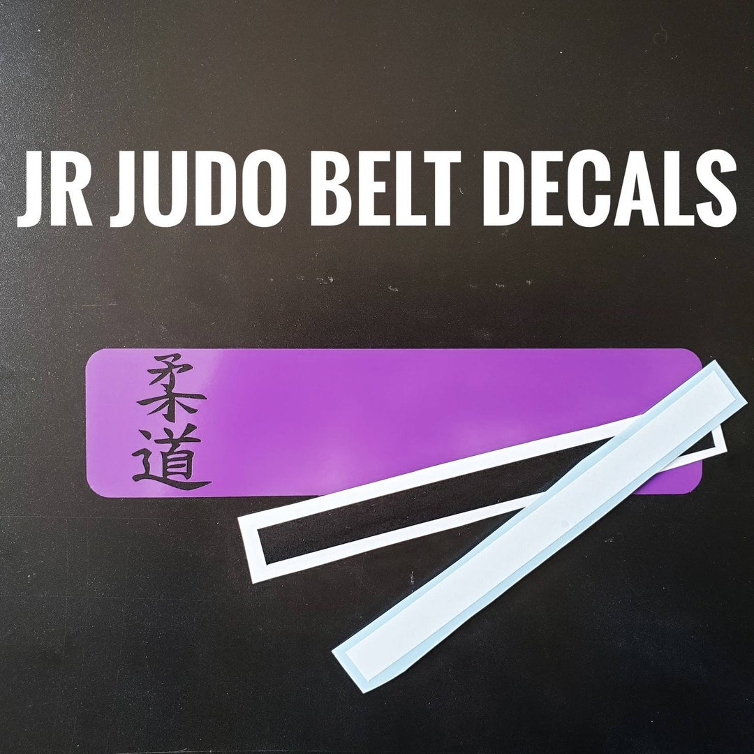 Jr. Judo Ranked Belt Car Decal Sticker - Etsy