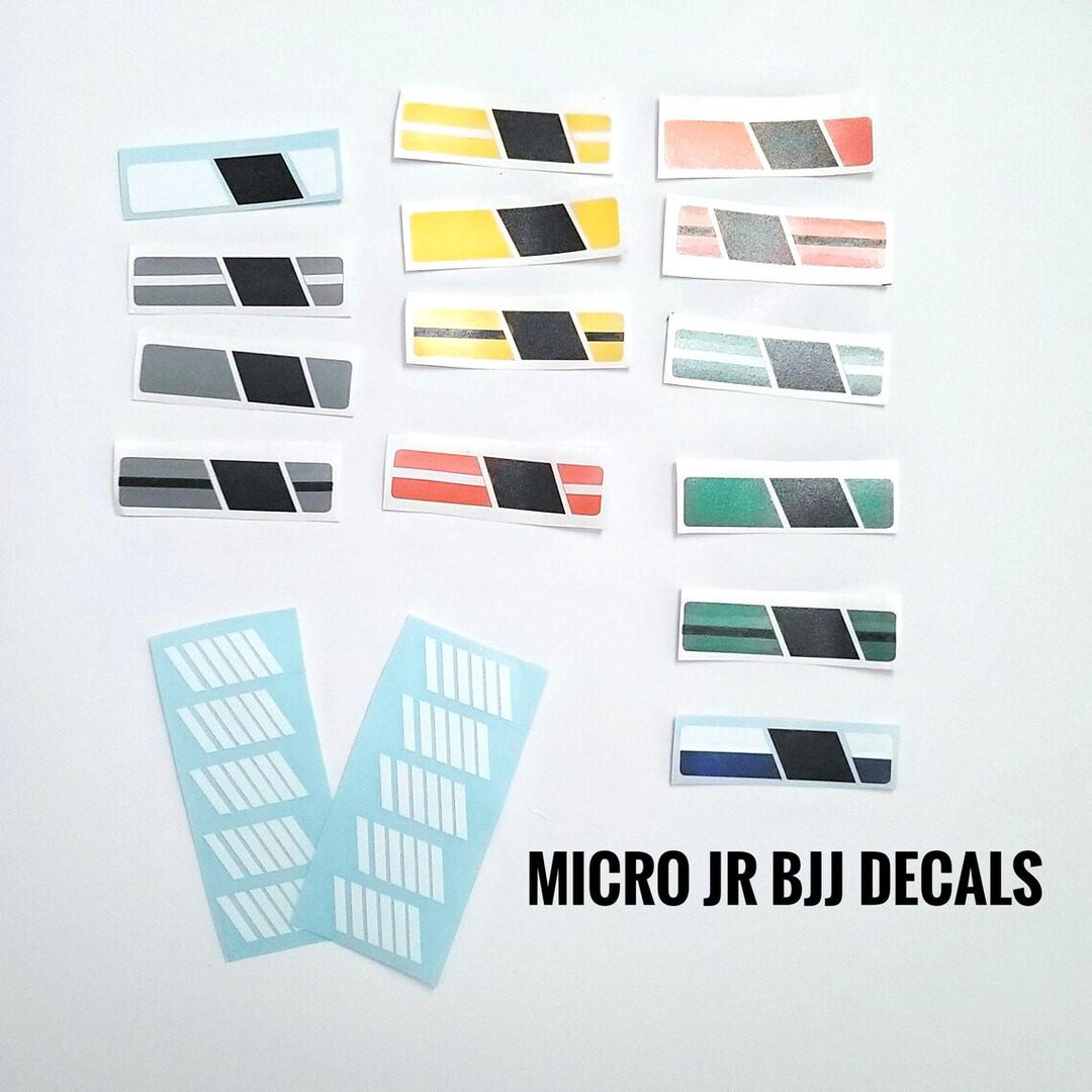 MICRO JR. BJJ Ranked Car Decal Kit Stickers Jiu Jitsu - Etsy
