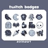 Pink Gaming Twitch Sub Badges, Bit Badges Pixel Art Icon Video Game ...