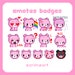 HXC Fairy Sticker Y2k Scenecore Mall Goth Emo Punk Pastel Pink ...
