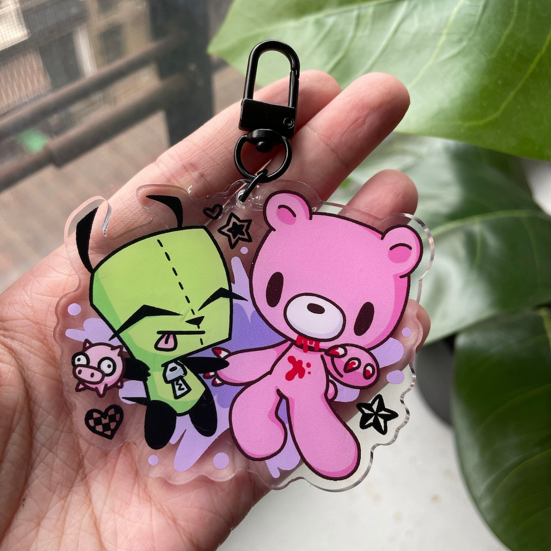 Emo Bear and Doggy Charms | Cartoon Y2k Early 2000s Mall Goth Scenecore ...