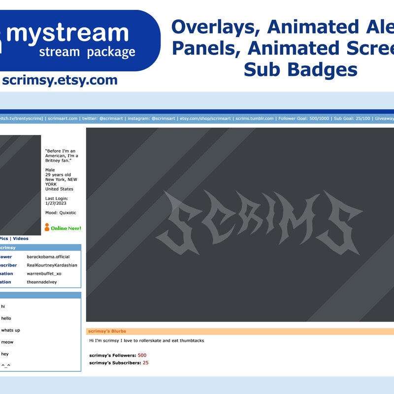 Webcore Overlay - Etsy