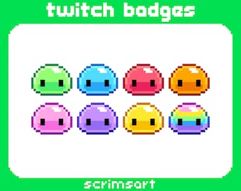 Cafe Bakery Badges Cute Pixel Art Twitch Sub/bit Badges - Etsy
