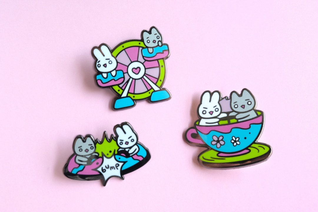 Carnival Critters Enamel Pins | Kidcore Fairy Kei Decora Carnival - Etsy