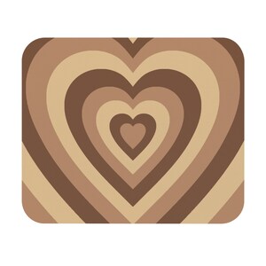 Retro Heart Mouse Pad | Aesthetic Gamer Desk Setup | Pink Purple Blue ...