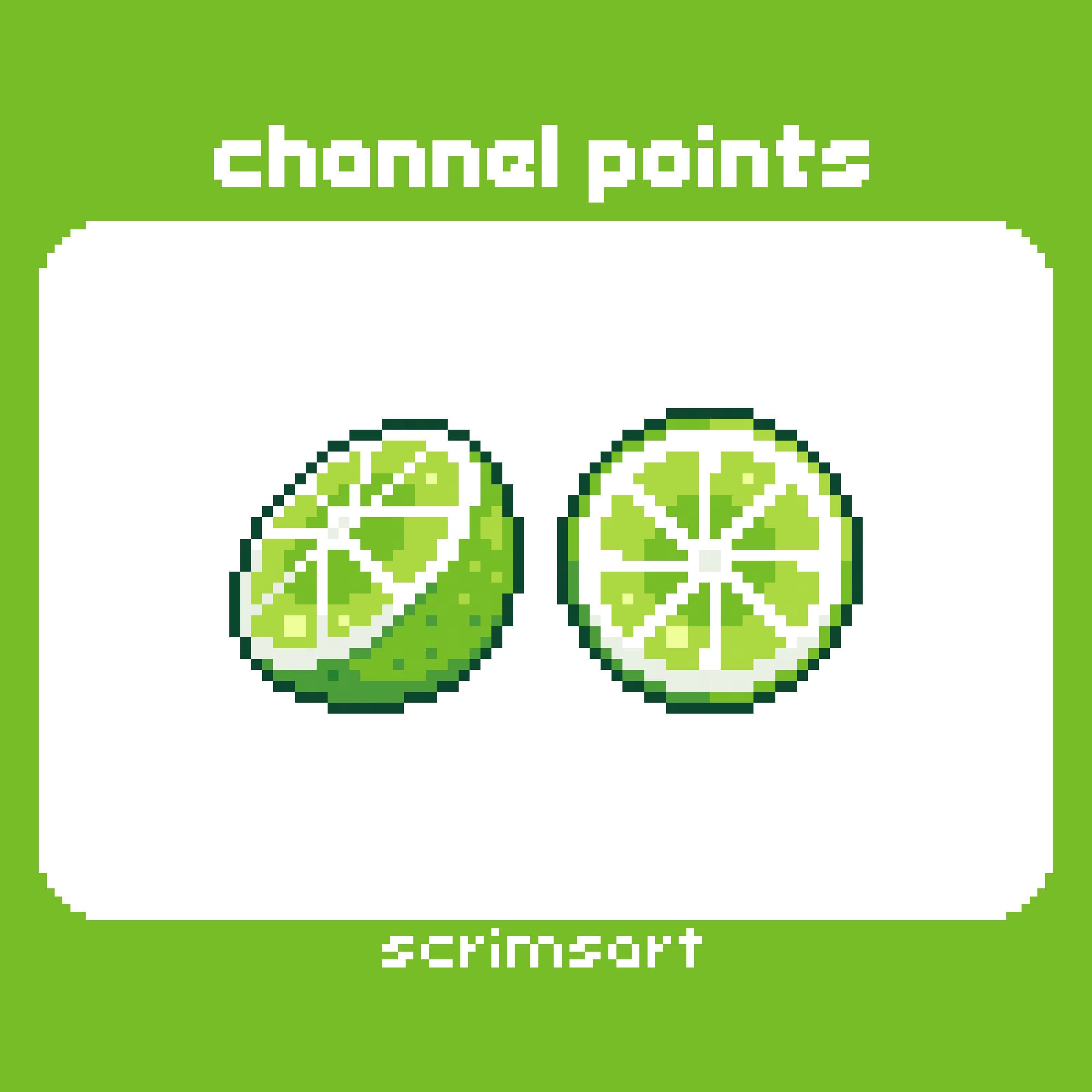 Lime Channel Points Icons & Emotes | Pixel Art Emote Fruit Citrus Lemon ...