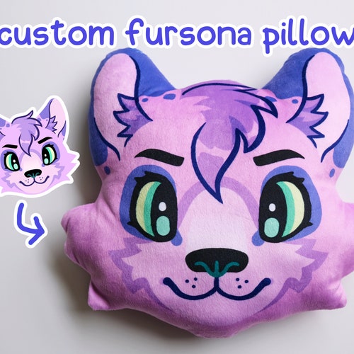 Large Custom Fursona Plush - Etsy