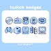Diamond Twitch Sub Badges, Bit Badges Pixel Art Cute Kawaii Gaming ...