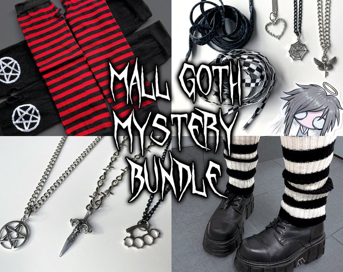 Mall Goth Mystery Box Jewelry, Accessories Necklaces Bracelets Earrings ...