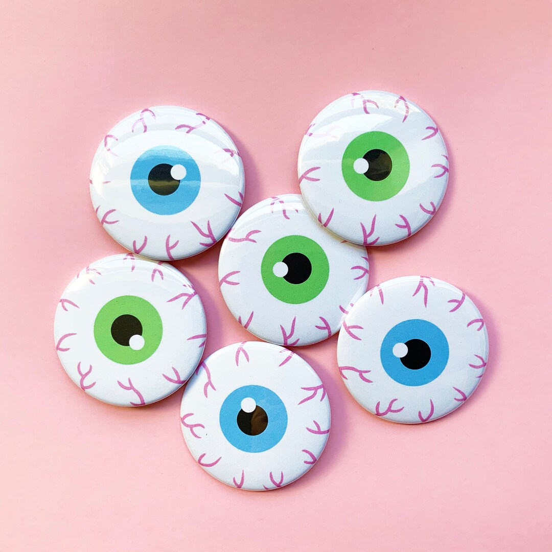 Eyeball Buttons 2.25 Decora Fairy Kei Menhera Scenecore Emo - Etsy