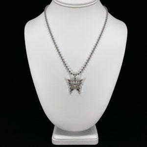 Mall Goth Chain Necklaces | Handmade Jewelry | Pentagram Butterfly ...
