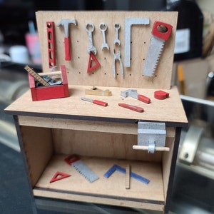 Miniature Tool Bench Kit 1:12 Scaleunfinished KIT - Etsy