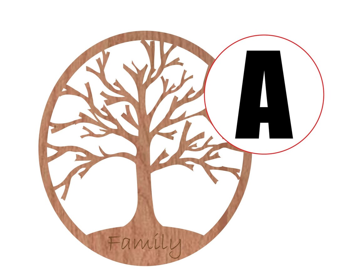 Frames Family Tree Miniature Wall Art Kit 1:12 Scale - Etsy