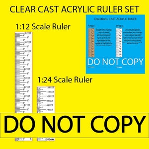 1:12 or 124 Scale Dollhouse Ruler - Etsy