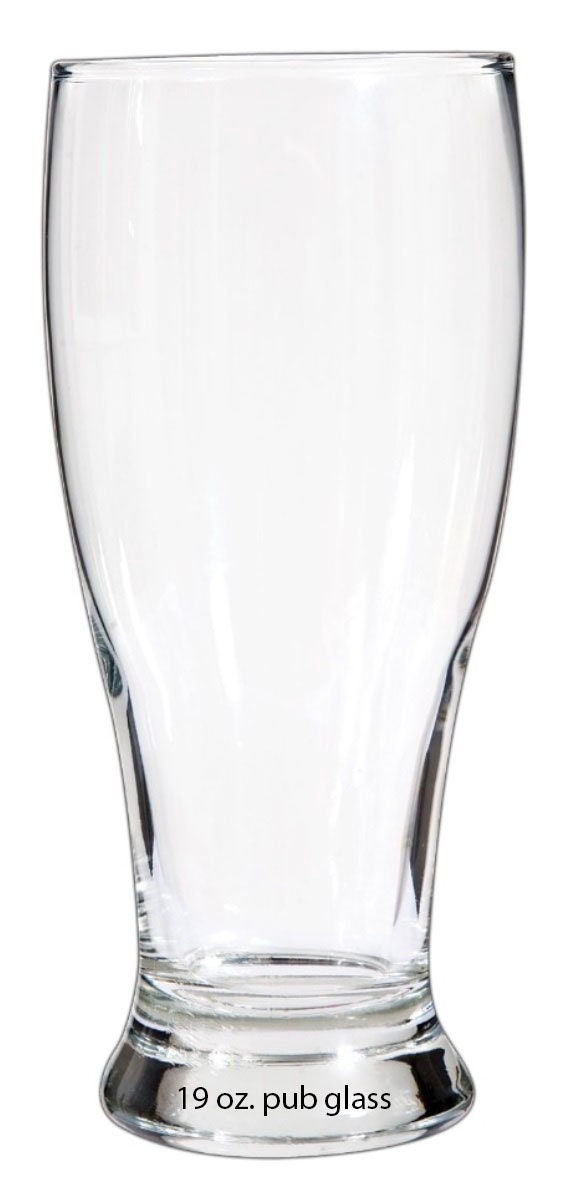 Customized Pub Glasses (sold by the Pair) - Etsy