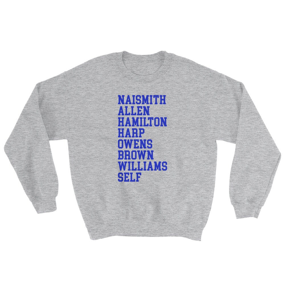 Coaches Tradition Kansas Basketball Sweatshirt KU B-ball Crewneck ...