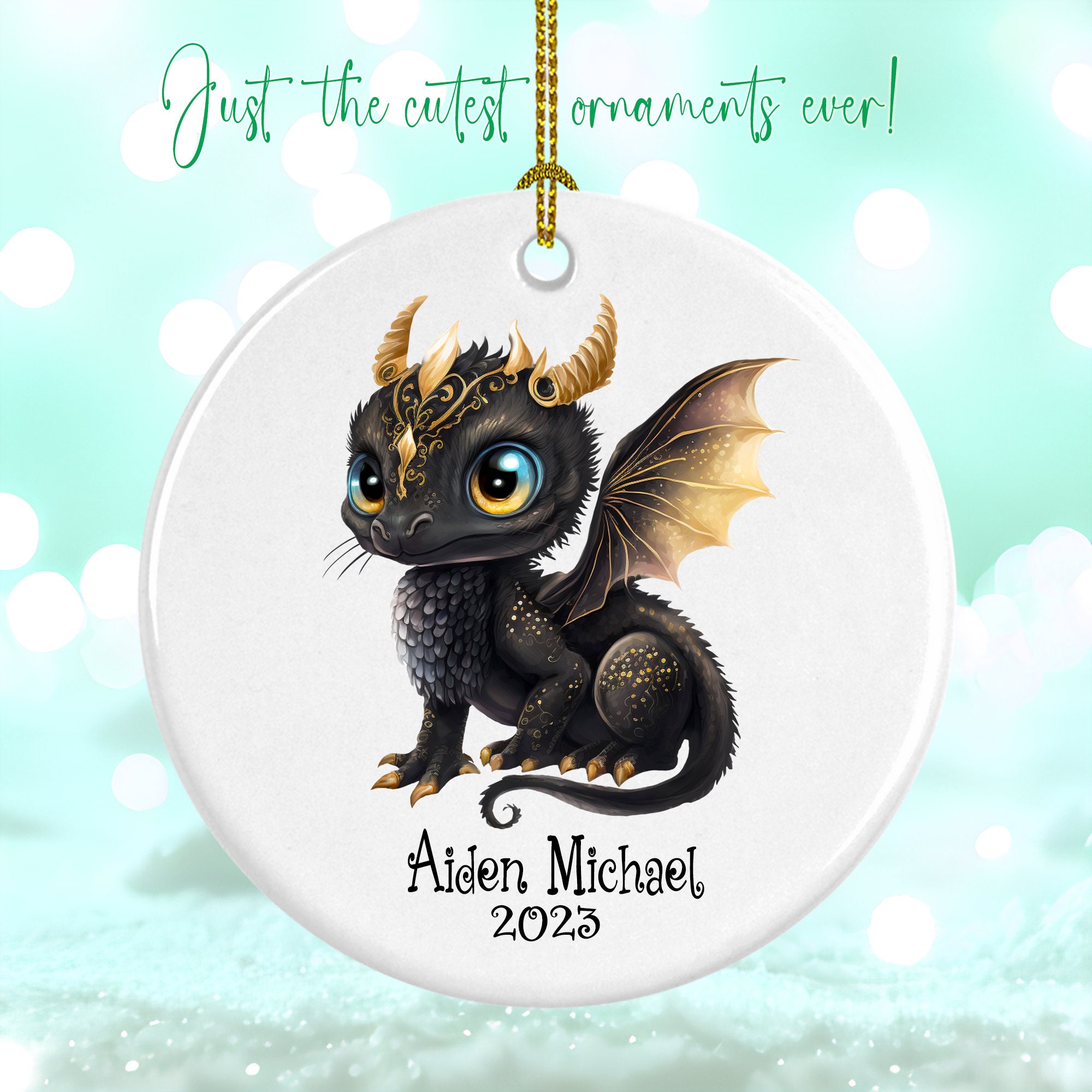 Choose Dragon Style, Cute Dragon Personalized Christmas Gift for Him ...