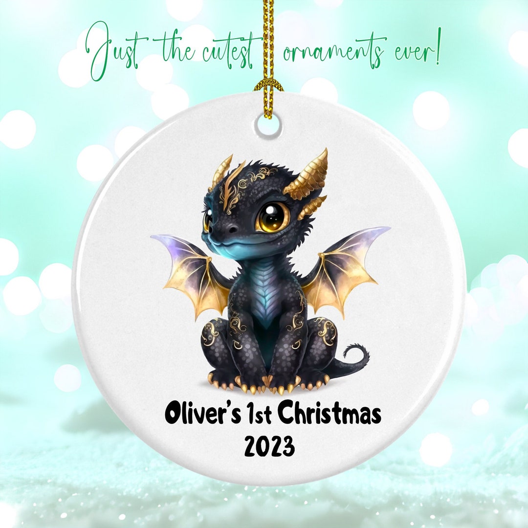 Choose Dragon Style, Cute Dragon Personalized Christmas Gift for Him ...