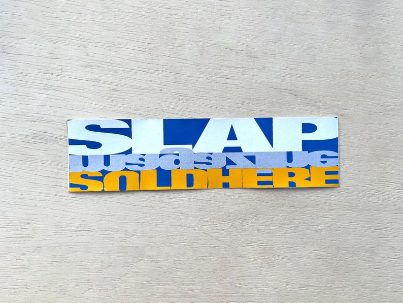 Vintage Slap Magazine SOLD HERE Sticker - Etsy
