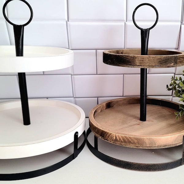 2 Tier Tray Stand - Etsy