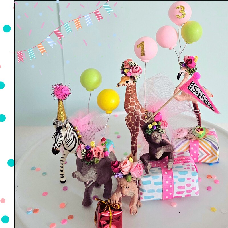 Animal Cake Topper - Etsy
