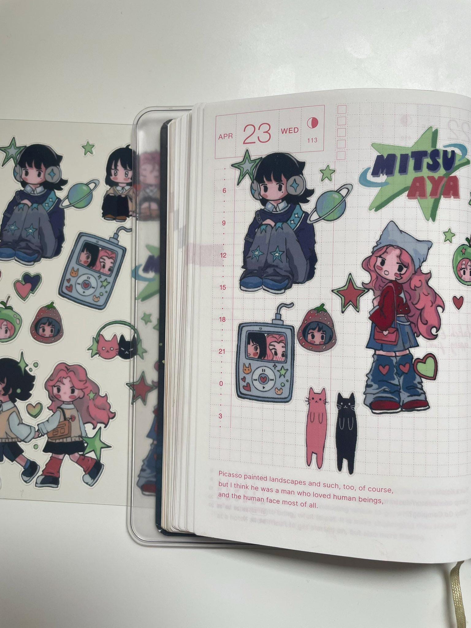 Mitsuaya Sticker Sheet - Transparent, A6 - Etsy