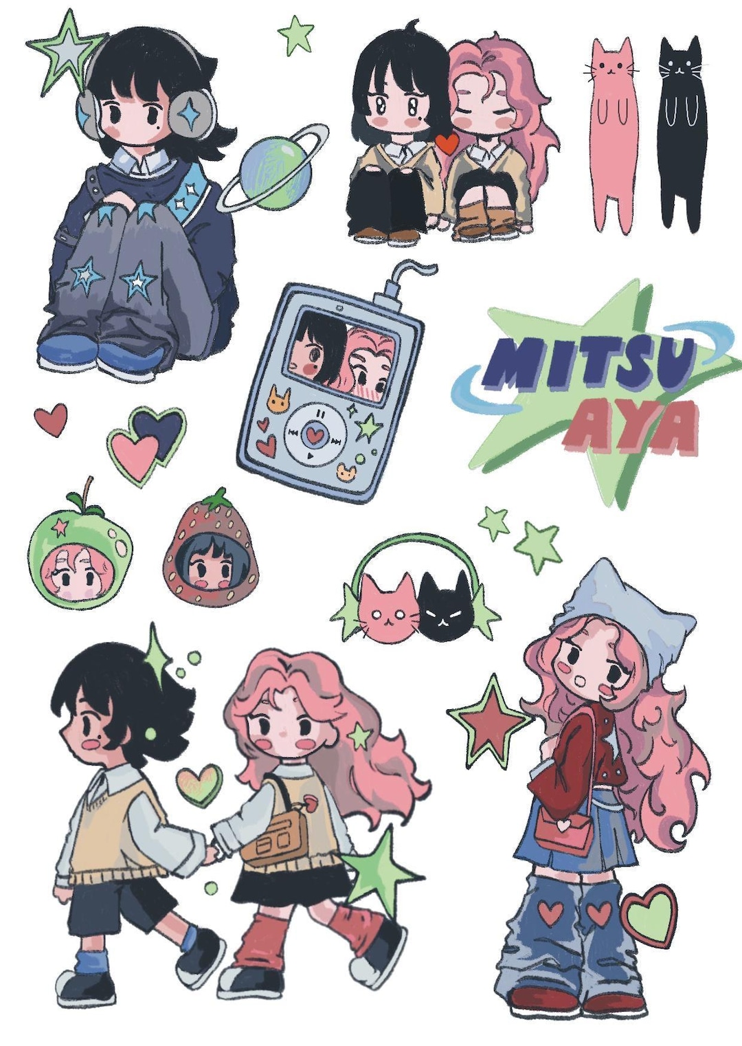 Mitsuaya Sticker Sheet - Transparent, A6 - Etsy
