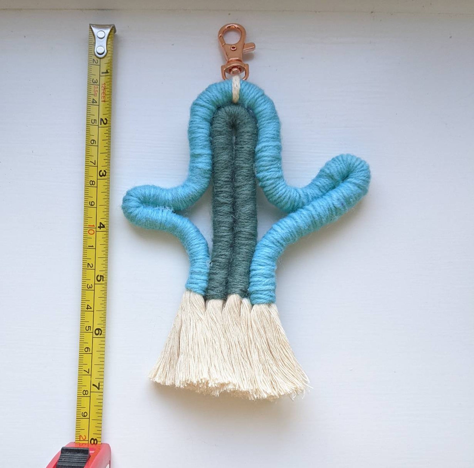 Cactus Keying Cactus Keychain Cactus Bagchain Macramé - Etsy Israel