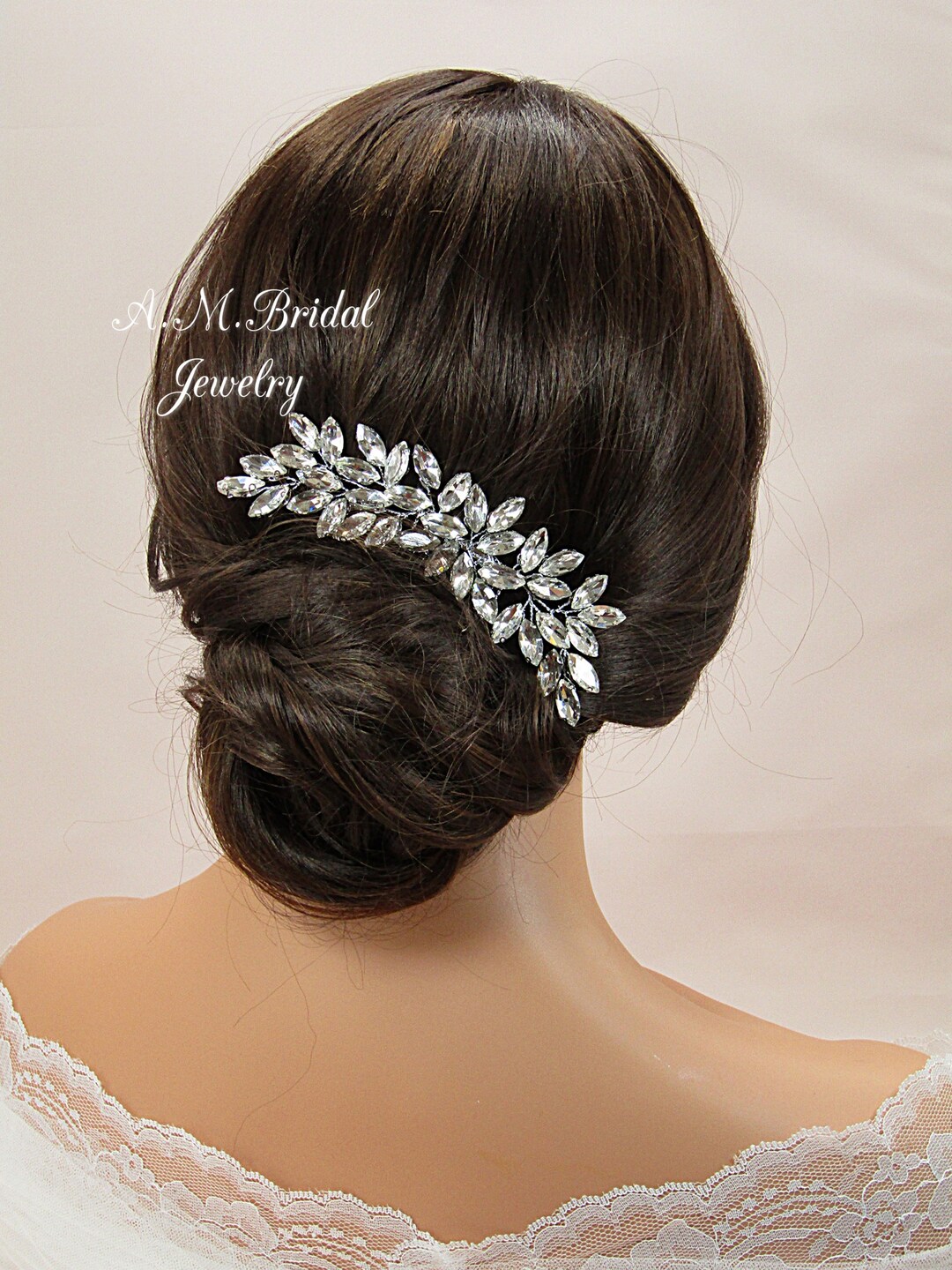 Crystal Bridal Hair Comb Crystal Wedding Comb Bridal Hair Accessories ...
