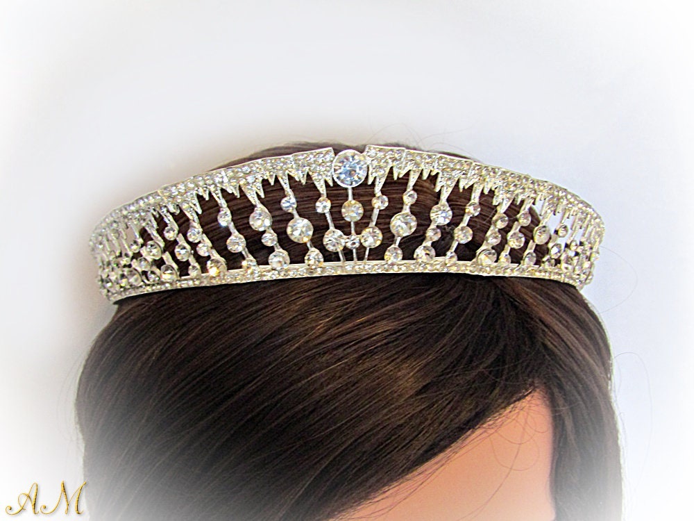 Crystal Silver Wedding Tiara Rhinestone Bridal Tiara Wedding | Etsy