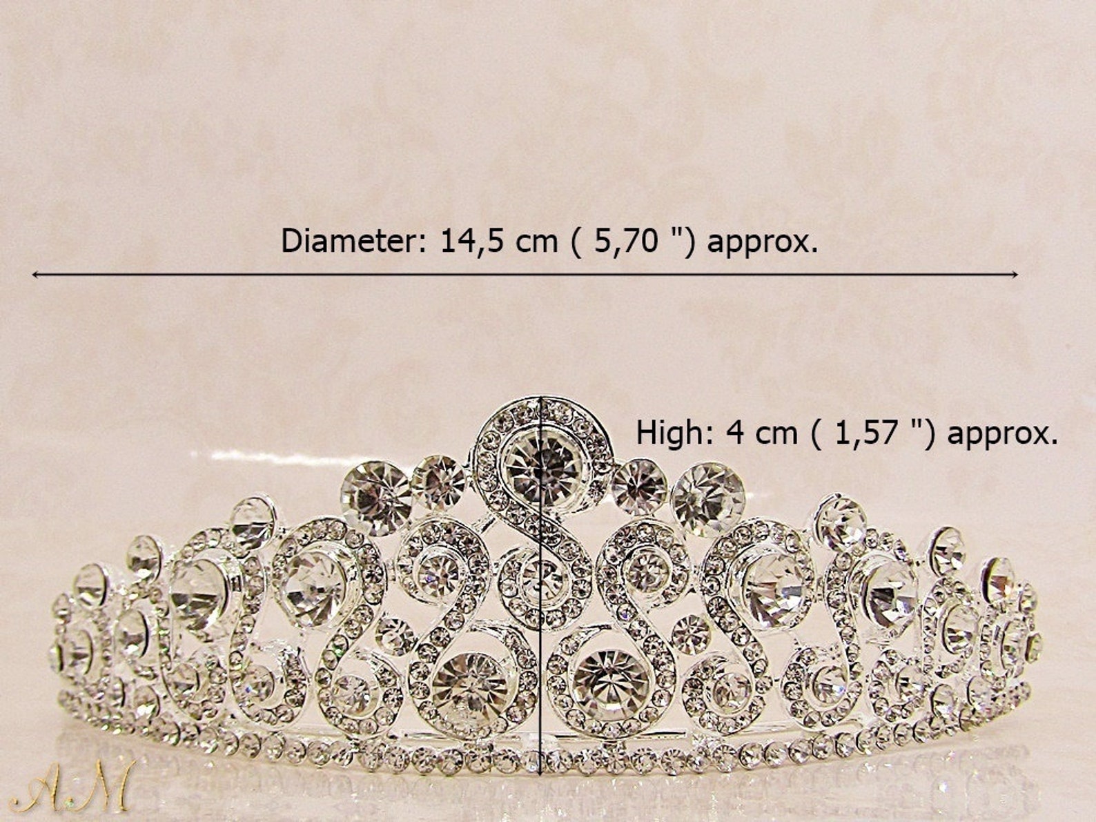 Rhinestone Wedding Tiara Bridal Princess Crown Wedding | Etsy