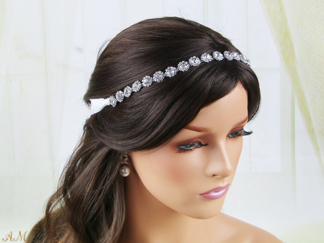 Crystal Bridal Headband Boho Wedding Headpiece Wedding Headband Wedding